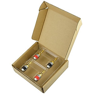 Mediabridge™ Banana Plugs - Corrosion-Resistant 24K Gold-Plated Connectors - 2 Pair/4 Banana Plugs (Part# SPC-BP2-2)