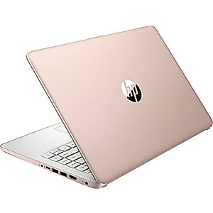 HP Stream 14in HD Display, Intel Celeron N4120 Dual-Core Processor 16GB DDR4 RAM 128GB Storage (64GB eMMC+64GB Card) HDMI WiFi Webcam Bluetooth 1-Year Microsoft 365 Win11 Rose Gold, W/GaLiMu
