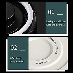 SPERKY Coffee Containers Stainless Steel Airtight Coffee Container Storage Canister Vacuum Sealed Cans Coffee Jar Canister for Coffee Beans Tea