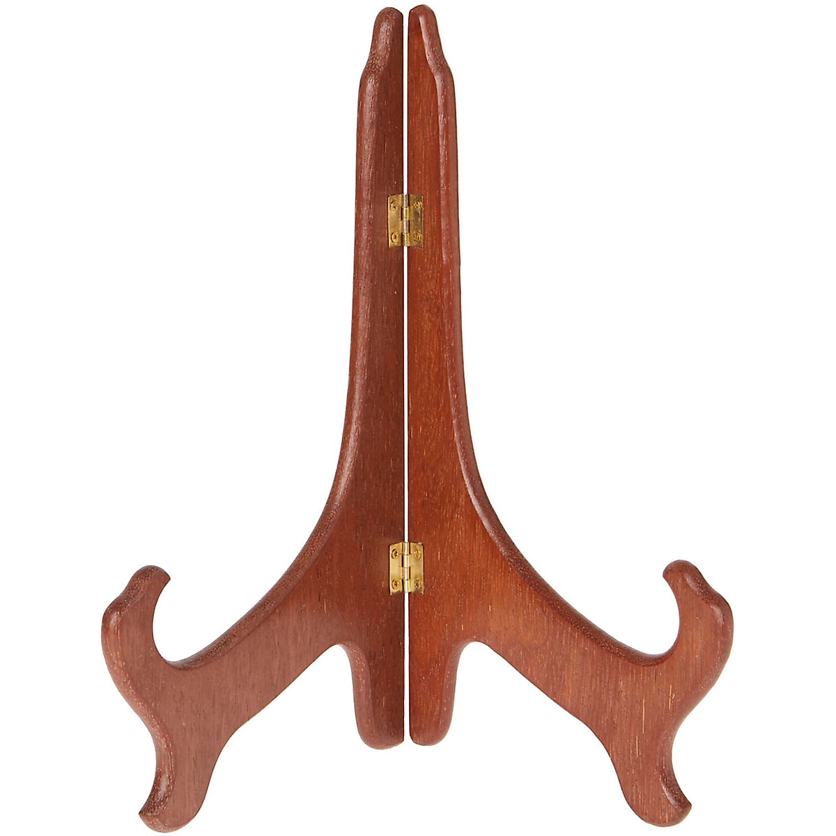 Bard's Hinged Medium Wood Plate Stand, 11" H x 8.75" W x 6.25" D (For 10" - 14" Plates)