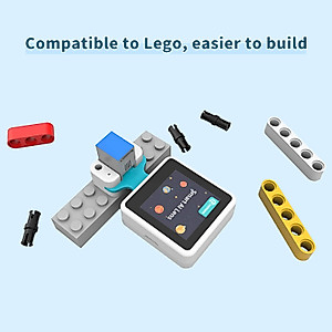 ELECFREAKS Smart AI Lens Kit Planet X Vision Sensor with Recognition Function Module and Trained Models 1.3 Inch Mini Screen Compatible with 3.3v~5v microbit Expansion Board