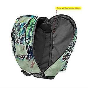 KIOPLYET American Football Backpack School Book Bag Laptop Backpacks Travel Hiking Camping Day Pack