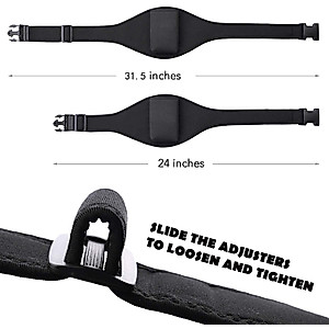 IRASPIN 2 Pack Mic Belt for Fitness Instructors,Vertical Microphone Transmitter Carrier Belt for Fitness Class,Public Speaking,Theatre,Pilates Teachers,Spin Yoga