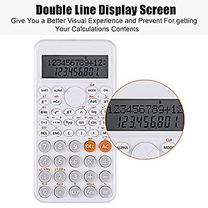 EooCoo 2-Line Standard Scientific Calculator, Cute Desk Accessories, Portable and Cute School Office Supplies, Suitable for Primary School to College Student Use