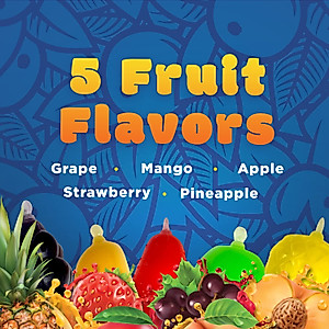 Funtasty Squeezable Fruit Jellies Candy - 25 Count Bag - Assorted Flavors