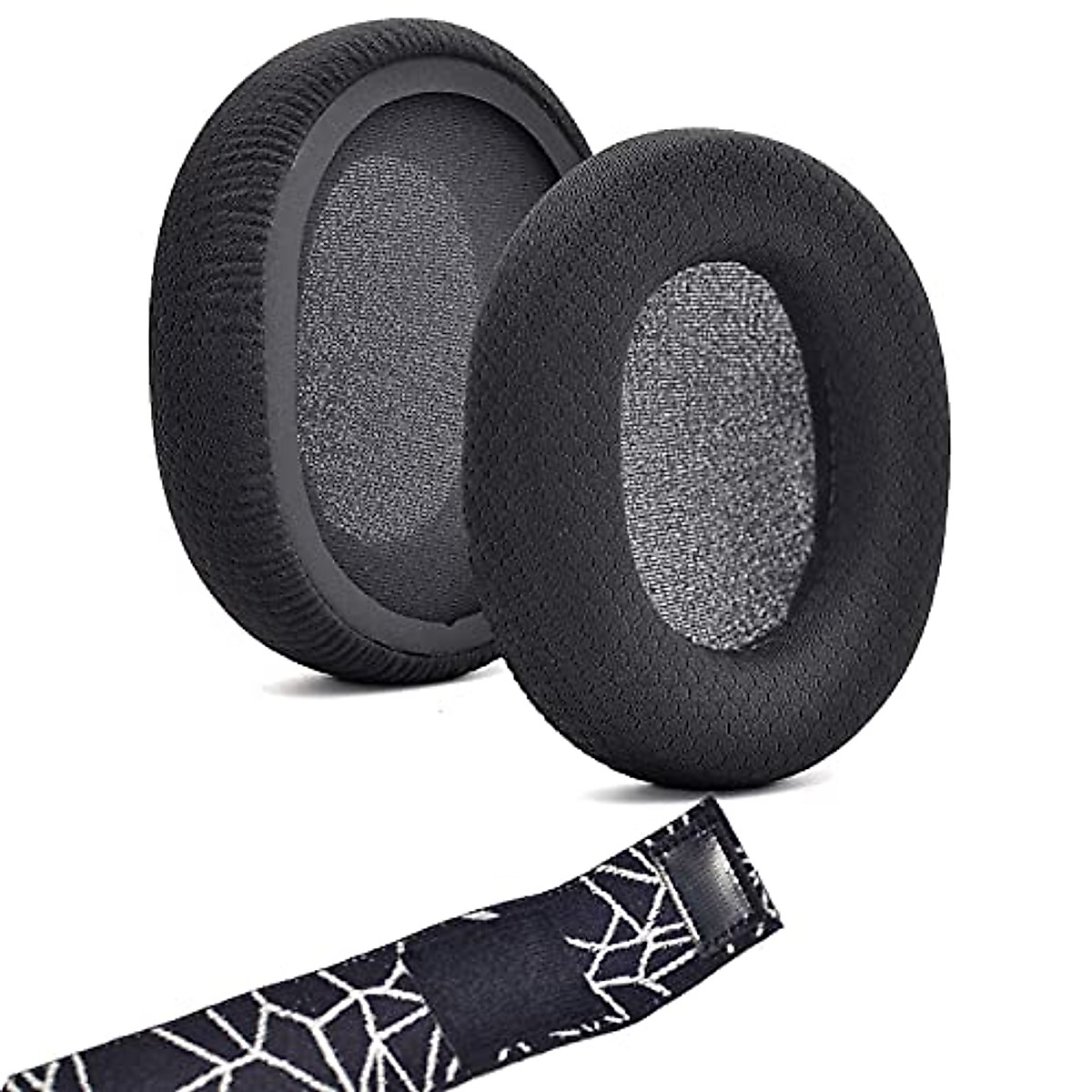defean Arctis 3 Arctis 5 Repair Parts Suit Replacement Ear Pad and Headband Pad Compatible with Arctis 3, Arctis 5 Headset
