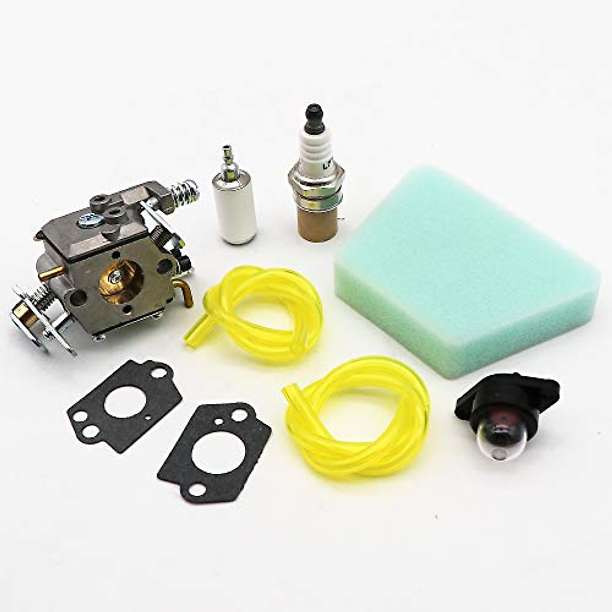 KIPA Carburetor Maintence Kit for Poulan PP210 2075C 2050WT 1950LE 1975LE 2055LE 2375LE 2150LE PPB1838LE WT-891 W-20 WT-89 WT-324 WT-391 WT-600 WT-624 WT-637 WT-662 C1U-W8 C1U-W14 545081885 530069703