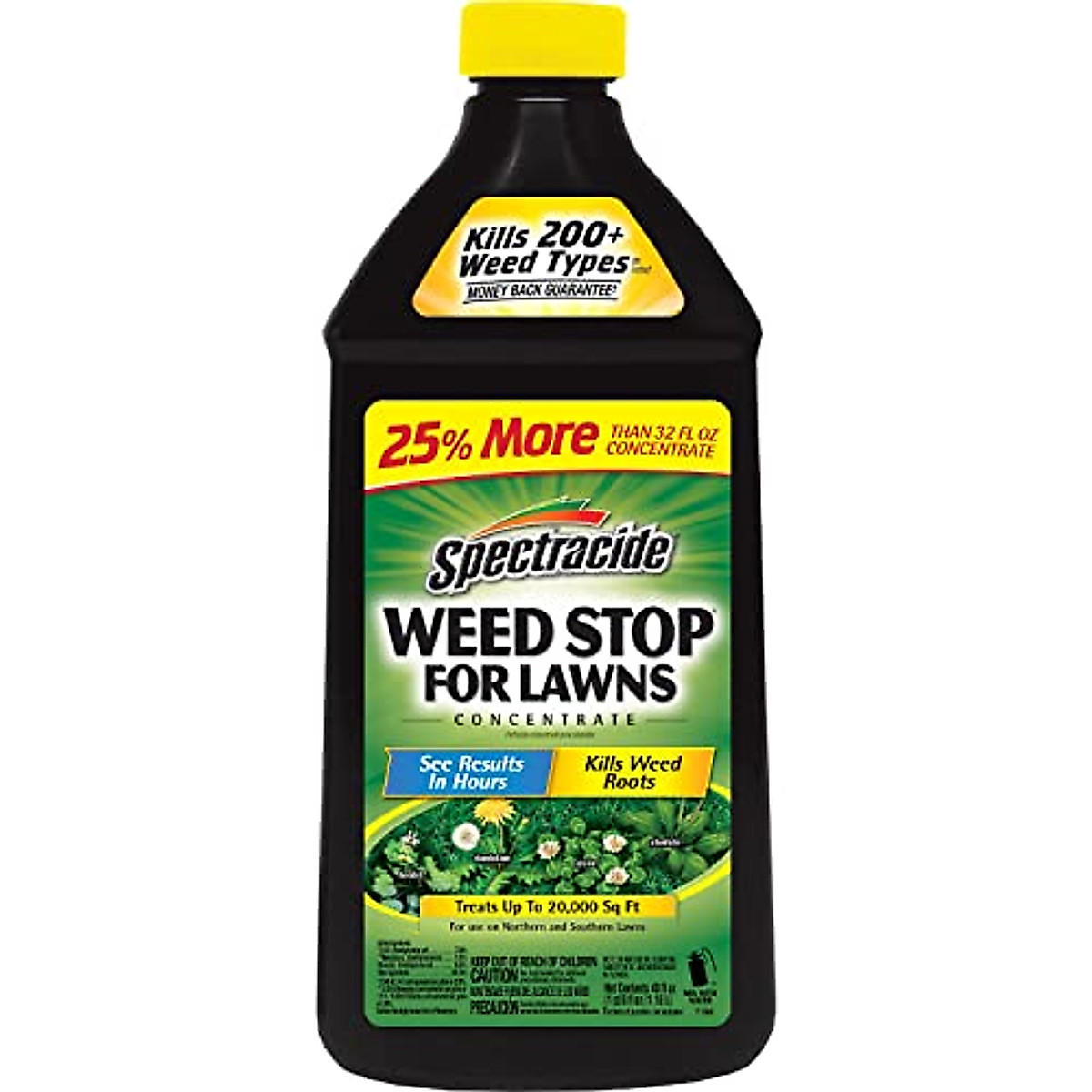 Spectracide Weed Stop For Lawns Concentrate, Kills Weed Roots, Not The Lawn, 40 fl Ounce