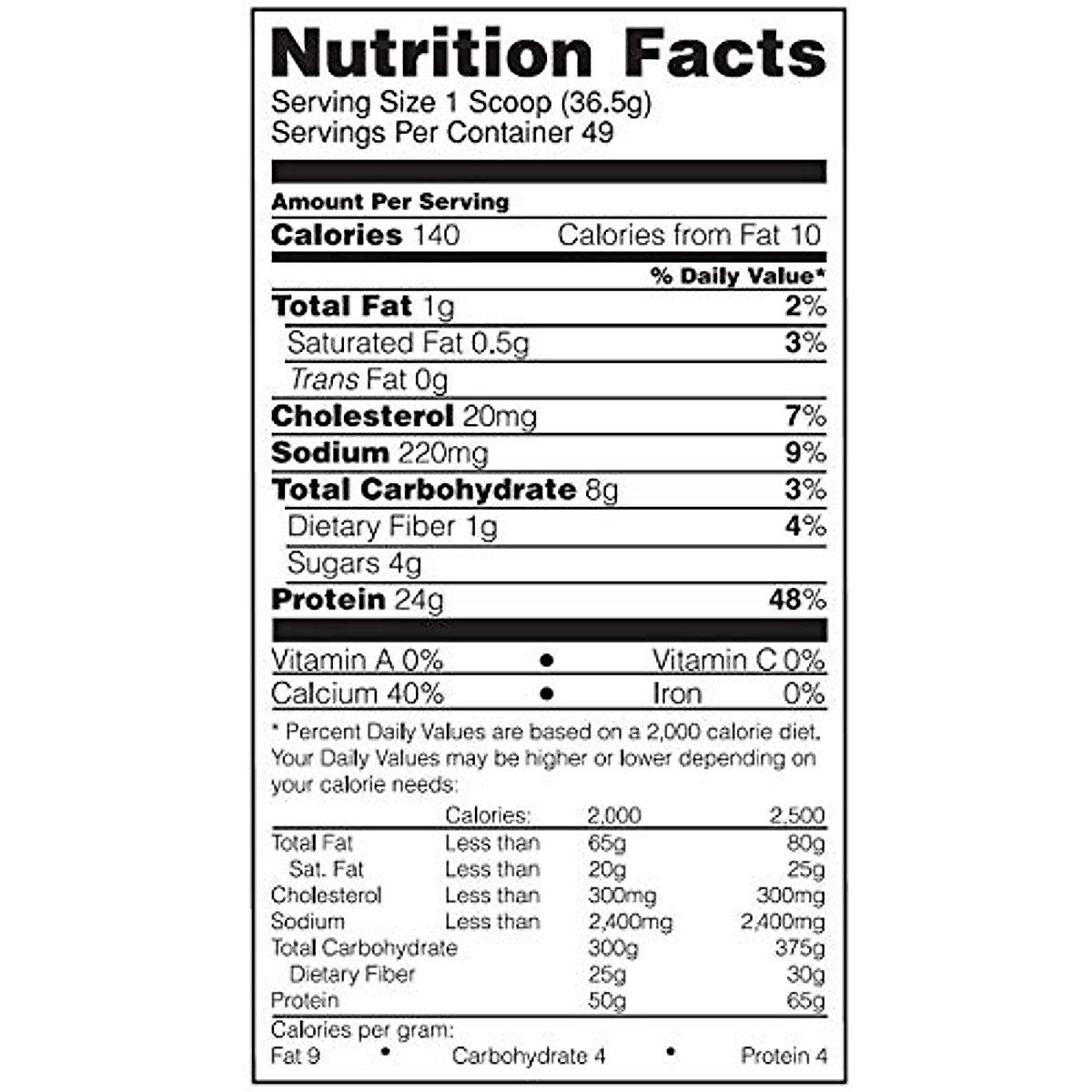 Optimum Nutrition Gold Standard 100% Micellar Casein Protein Powder, Naturally Flavored French Vanilla, 4 Pound (Packaging May Vary)