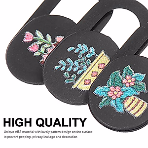 ifundom 3Pcs Camera Cover Smartphone Anti Covers Laptop Slide Blocker Tablet Webcam Lids Laptop Sticker Camera Stickers Smartphone Phones Slim Laptop Webcam Covers abs Plastic Privacy Flat