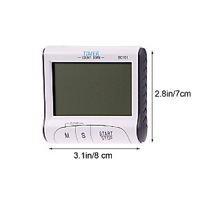 Vosarea DC101 Digital Kitchen Cooking Timer Count Down Up Clock Loud Alarm with Large LCD Display Screen with Battery