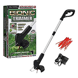 PSBYW Cordless Grass Trimmer, Li-Ion Battery with Charger, Multi-Functional, Grass Trimmer, Brushcutter, Strimmer, Garden Set (Color : Black)