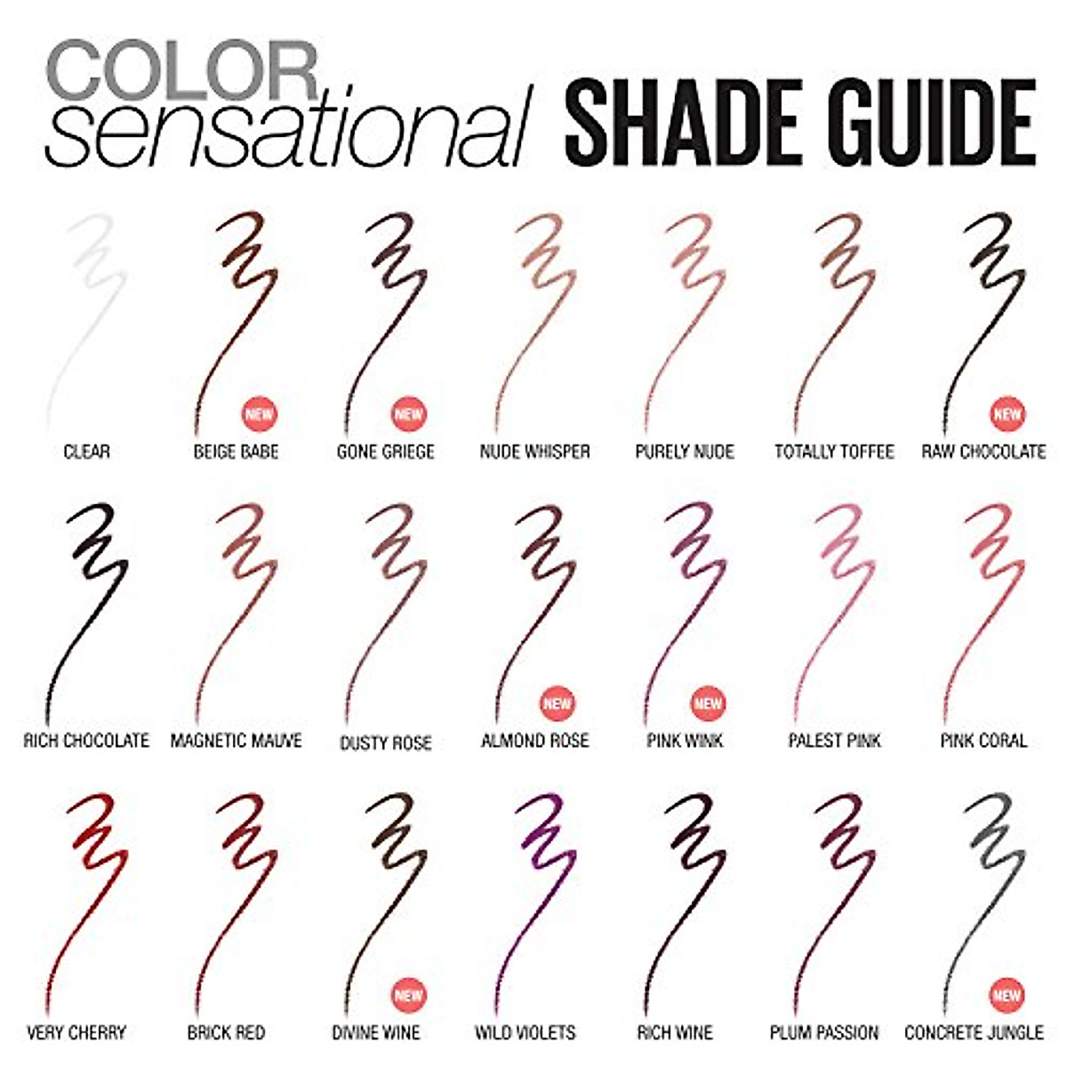 Maybelline New York Color Sensational Shaping Lip Liner Makeup, Divine Wine, 0.01 oz.