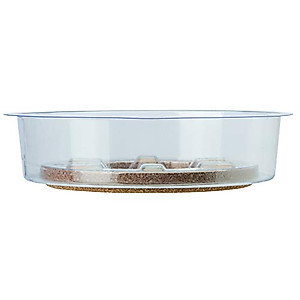 Miracle-Gro SMGCKV14 14" Hybrid Cork/Plastic Saucer, Clear