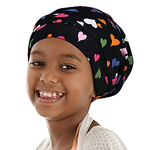 Satin Bonnet for Curly Hair Sleeping Cap for Girls Boys Oversize Extra Large Adjustable Head Scarf Blue