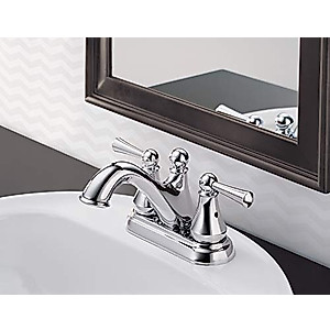 Delta Faucet Haywood Centerset Bathroom Faucet Chrome, Bathroom Sink Faucet, Drain Assembly, Chrome 25999LF
