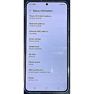 SAMSUNG Galaxy S23 5G, US Version, 256GB, Graphite - Unlocked (Renewed)