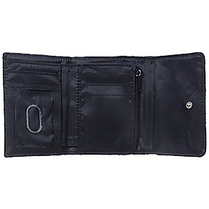 Vera Bradley Women's Microfiber Petite Trifold Wallet, Classic Navy, One Size