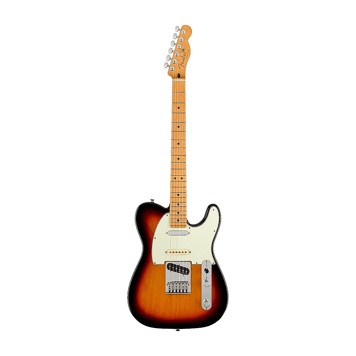 Fender Player Plus Nashville Telecaster Electric Guitar, with 2-Year Warranty, 3-Color Sunburst, Maple Fingerboard