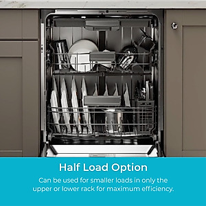 Kenmore 24" Built-In Stainless Steel Tub Dishwasher with SmartWash, UltraWash, SmartDry Plus, MoreSpace Adjustable Rack, Energy Star Certified, Fingerprint Resistant Stainless Steel