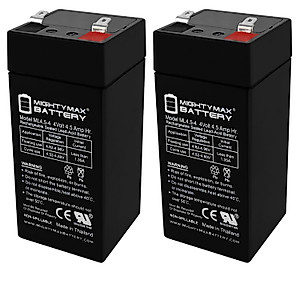 Mighty Max Battery 4 Volt 4.5 Ah SLA Replacement Battery for Toyo 2FM4.5-2 Pack