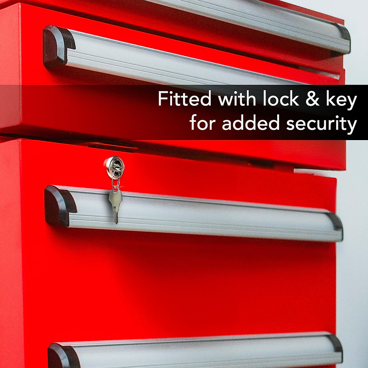 Whynter TBR-185SR 1.8 cu. ft. Portable Tool Box Refrigerator with 2 Drawers and Lock, One Size, Powder Coated Red