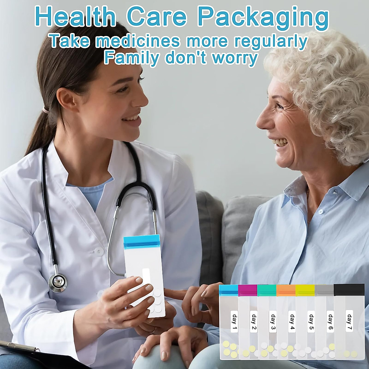 24pcs Protein Powder Travel Container Set, Reusable Powder Supplement Container To Go-14 Single Dose Bags, 2pc Large Travel Containers Zip Up Bags, 5pcs Label Stickers, 2pcs Funnels and Drying Rack