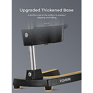 FOHERE Orange Juicer Squeezer, Cast Iron Lemon Squeezer, Commercial Citrus Juicer Hand Press for Orange, Lemon, Pomegranate, Grapefruit, Easy to Clean Citrus Squeezer with a Stainless Steel Cup