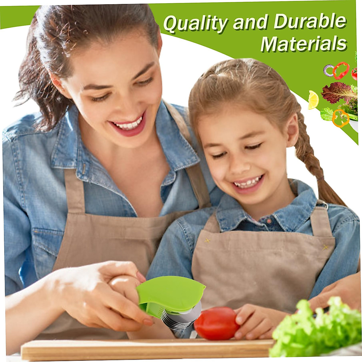 Herb Stripper Herb Chopper with 6 Blade Manual Herb Chopper Stainless Steel PP Herb Cutter Sharp Detachable Washable for Cilantro Scallion Parsley Yellow