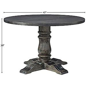 Selena 5 Pcs Dining Set, Weathered Gray