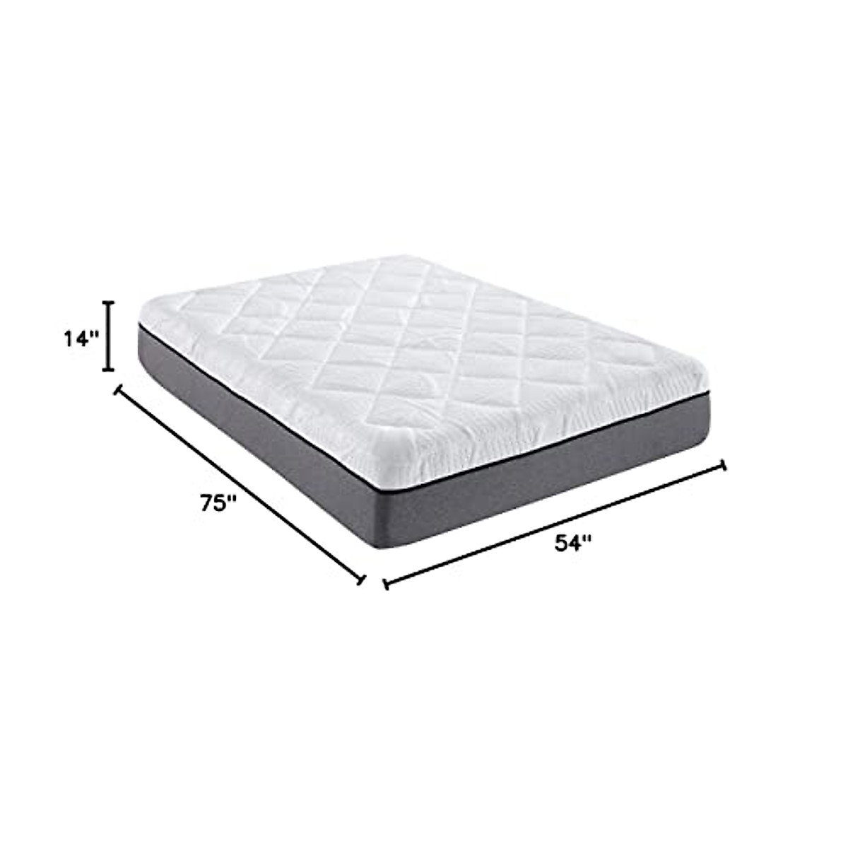 Classic Brands Cool Gel Quilted Memory Foam 14-Inch Mattress | CertiPUR-US Certified | Bed-in-a-Box, Full