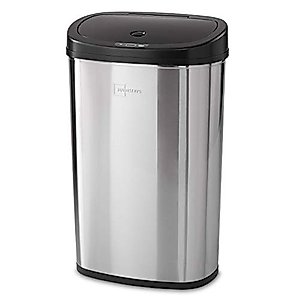 Mainstay MS-50-22 Motion Sensor Trash Can, 13.2 Gallon, Stainless Steel