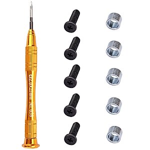 IKPEK 5Pcs SSD Screw for PS5 and 5Pcs Ring Replacement and 1Pcs Screwdriver for Sony Playstation 5 Console Solid State Drive