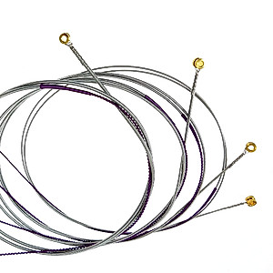 GHS Strings Medium Scale, 4-String Bass Precision Flats, Stainless Steel Flatwound, 35.5" Winding, Light (.045.095) (3120)