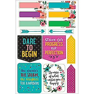 Essentials Planner Stickers -- Wake Up Kick Ass Repeat (Set of 150 Stickers)