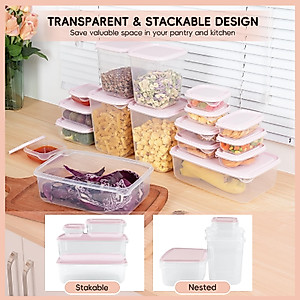 ECO-TOGO Plastic Food Storage Containers with Lids (17-Pack)