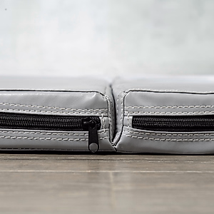 Soozier Pole Dance Mat, 2"T x 5'W Folding Pole Dance Mat for Home, Lightweight and Foldable, Gray