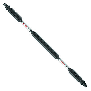 BOSCH ITDESQ26B 10-Pack 6 In. Square #2 Impact Tough Double-Ended Screwdriving Bits