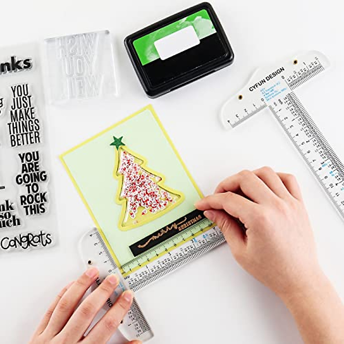 6 Inches Acrylic Clear T-Square Ruler, 3 Pack, T Square Ruler, Transparent, T Ruler, for Crafting Drafting and General Layout Work Art Framing & Drafting Scrapbooking Crafting