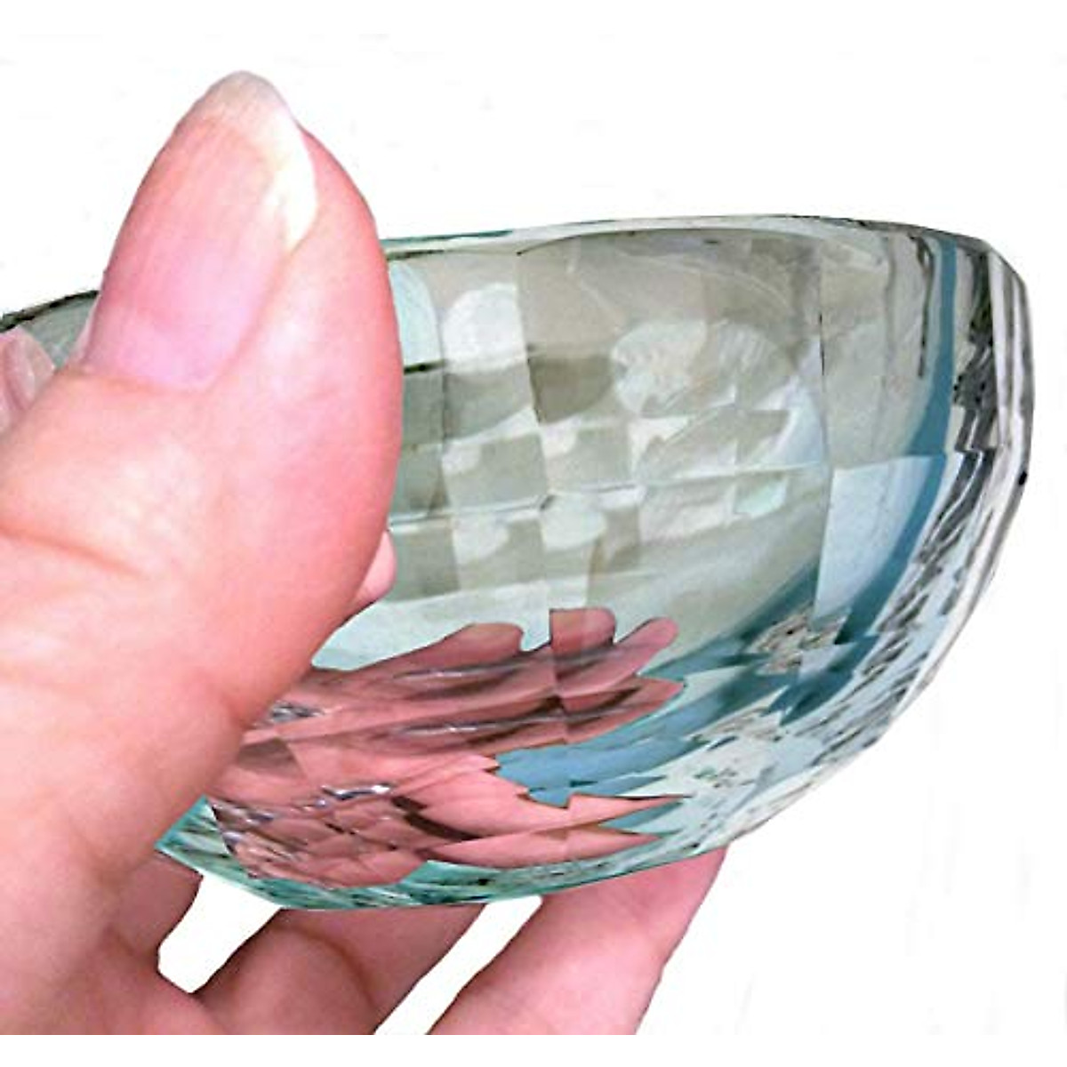 Amlong Crystal Clear Faceted Crystal Mini Bowl 3 Inch