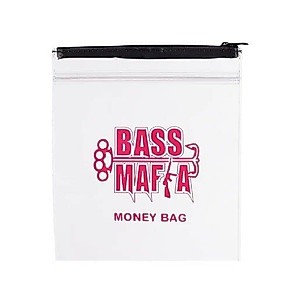 (4) Bass Mafia Heavy Duty 7''x8'' Fishing Waterproof Money Bag