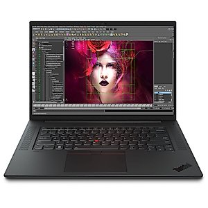 Lenovo Latest ThinkPad P1 Gen 5 Laptop, Intel i7-12700H (14 Cores), 16" FHD (1920 x 1200) IPS Anti-Glare, 32GB DDR5, 2TB SSD, Nvidia A2000, 1080p Camera, Win 11 Pro - Black