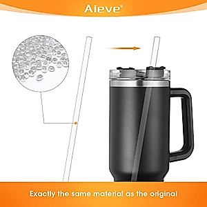 AIEVE 6 Pack Straw Replacement 40 oz Compatible with Stanley 40 oz Tumbler Stanley Cup Stanley Adventure Tumbler
