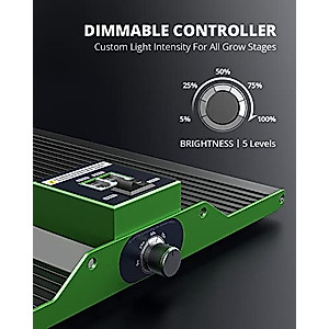 VIPARSPECTRA 2023 Upgraded P2000 Led Grow Lights for Indoor Plants Full Spectrum, Dimming Daisy Chain Grow Lamp for Veg Bloom in 4x2/3x3 Grow Tents Greenhouses