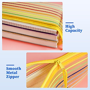 TooyBing 40 Pcs Pencil Pouches Bulk, 10 Color Mesh Zipper Pouch Pencil Case, 9x4.7 inches Small Zipper Pencil Bags for Office/School/Home Organization Supplies, Multipurpose Travel Storage Bags