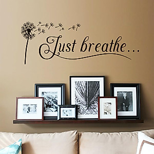 Dandelion Wall Decals, Graphics Stickers for Bedroom Living Room Bathroom Decor 23×8In