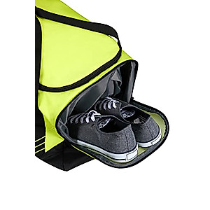 American Tourister Travel Bags, Black/Lime Green