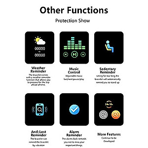 XXXDXDP Smart Watch Men Women Full Touch Heart Rate Blood Pressure Monitor Connect Smartwatch Fitness for iOS Android (Color : E)