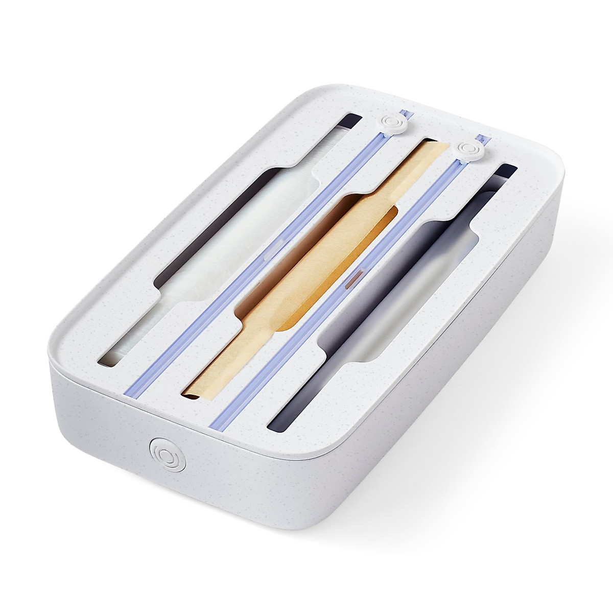 YouCopia StoraRoll Wrap Dispenser, 3-in-1, Drawer Organizer for Foil, Plastic Wrap, Parchment and Wax Paper with Safety Cutters and Labels for Kitchen Organization