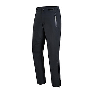 fit space Golf Climastorm Permanent Rain Pants Waterproof 20K Lightweight Performance Sporty Trousers (Black Pro, XX-Large)